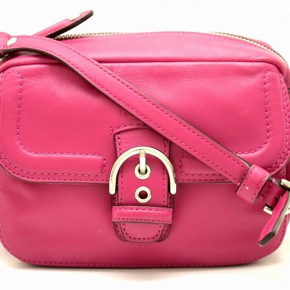 Coach | Bags | Nwt Coach F255 Campbell Leather Camera Bag Pink | Poshmark